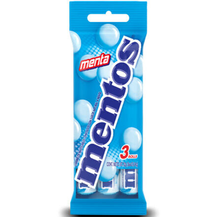 MENTOS Menta Caramelos Masticables 3 Pack