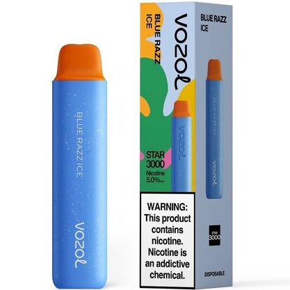 Vozol Star 3000 Vape Blue Razz Ice